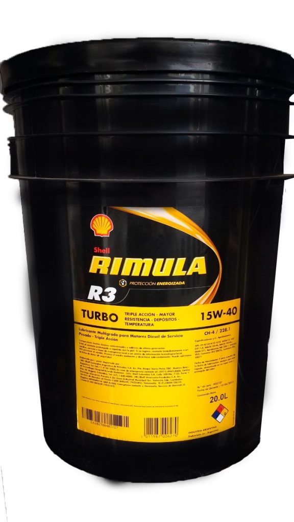 Shell Rimula R3 Turbo 15w40 20 litros – LUBRICENTRO ERIC